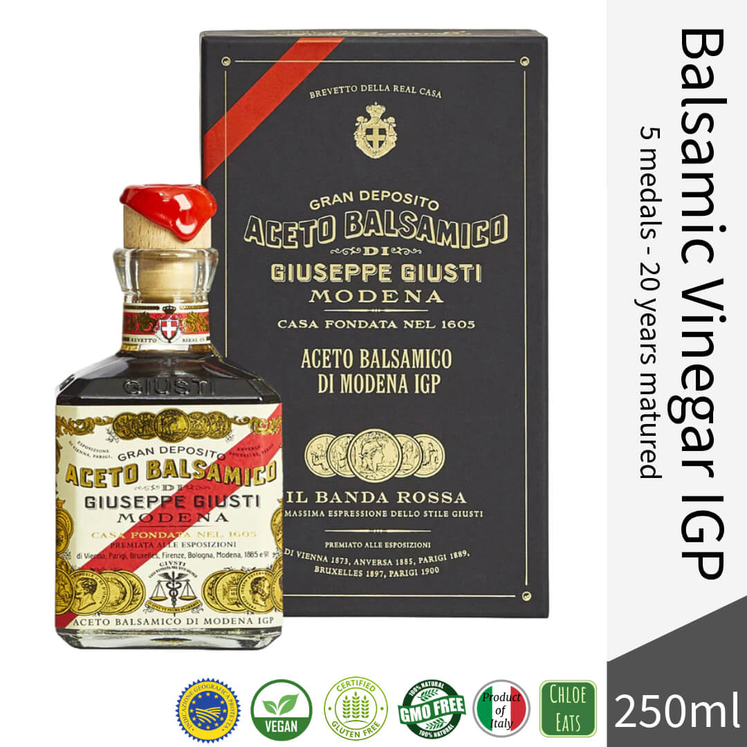 Giuseppe Giusti 20-Year Aged Balsamic Vinegar 5 Medals - Chloe Eats